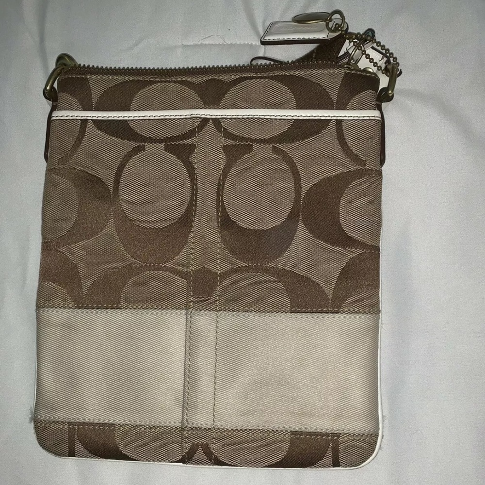 Coach Signature C Stripe Crossbody/Messenger Purse - Gem